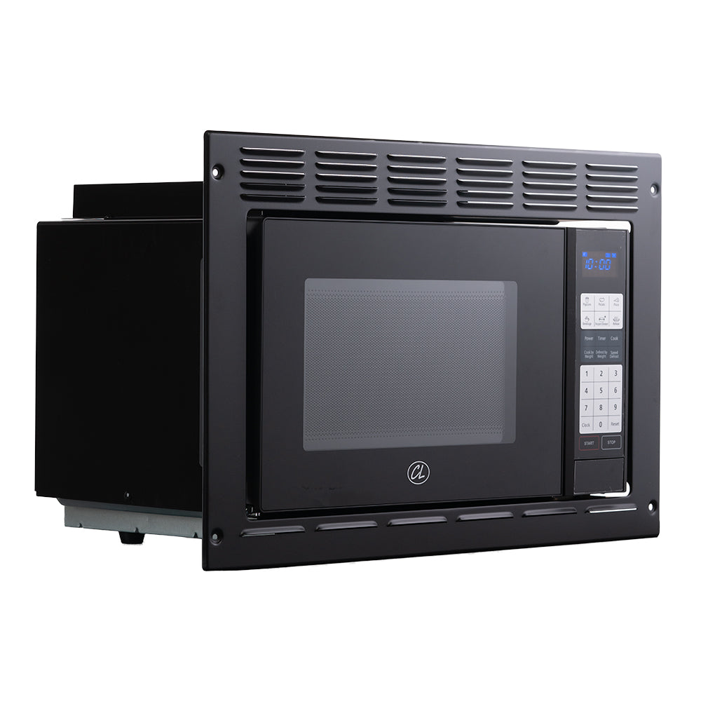 RV Microwave .9 CF. | Black | Includes Trim Kit – factoryrv.com